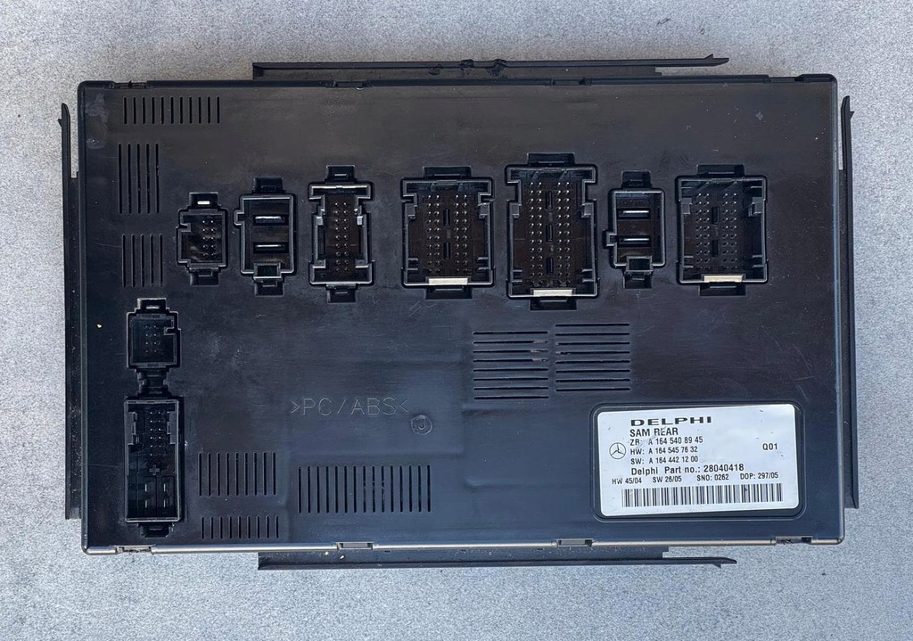 MODUŁ KOMFORTU STEROWNIK SAM MERCEDES W164 GL ML A1645408945 ORYGINAŁ ...