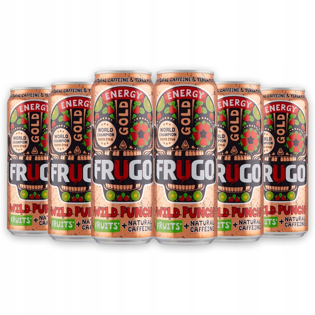 Frugo Wild Punch Gold Energy napój 330 ml 6 sztuk - 12455970905 ...