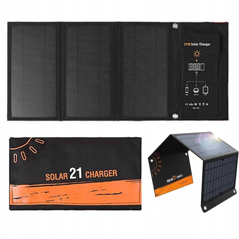 SOLAR CHARGER 5V SOLAR PANEL FOLDABLE 21W - 12656317020 - oficjalne ...