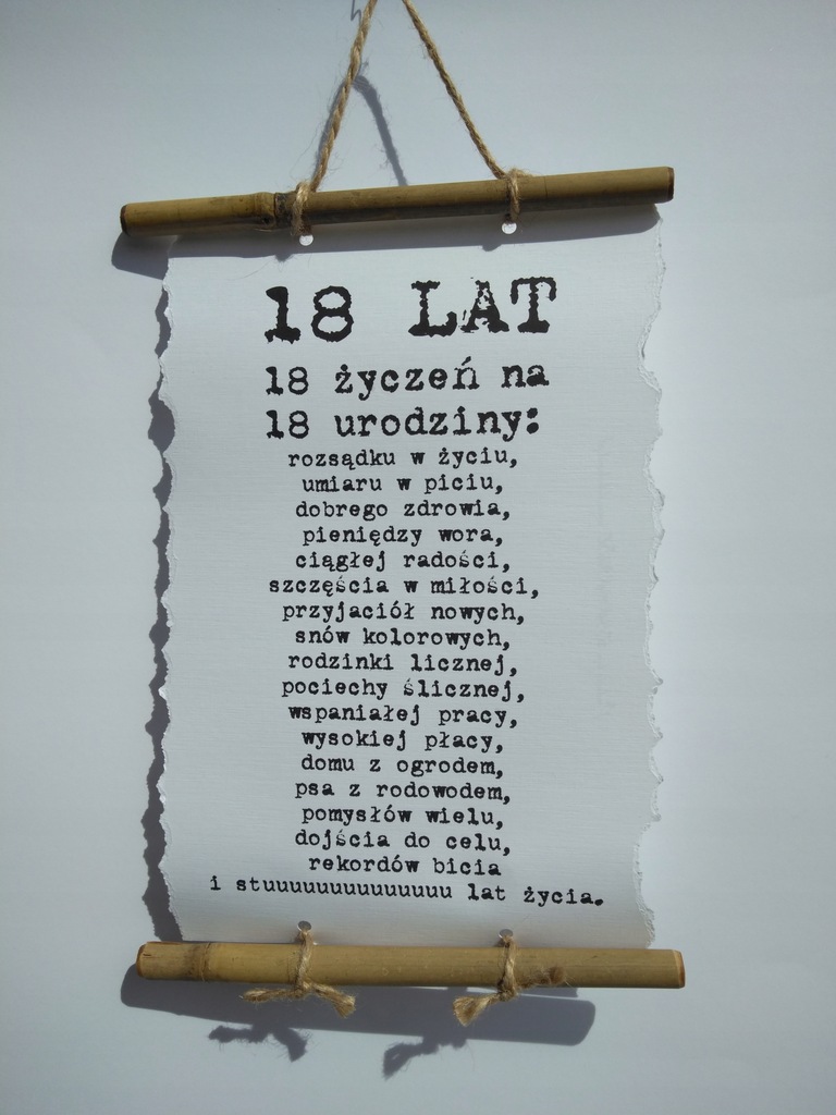 DYPLOM, PREZENT, CERTYFIKAT NA 18 URODZINY - 7625052196 - oficjalne archiwum Allegro