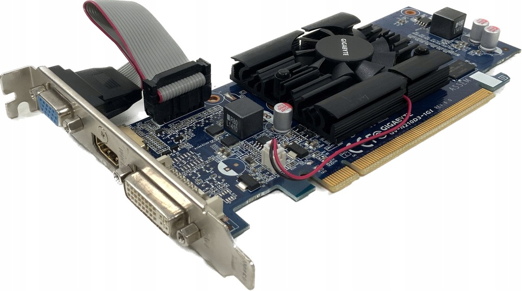 Karta graficzna GIGABYTE GeForce GT 210 1GB DDR3 GV-N210D3-1GI rev. 6.0 - 15451903322 ...