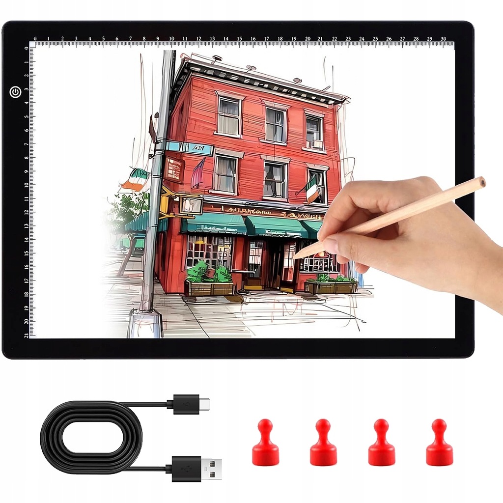 TABLET GRAFICZNY DESKA KREŚLARSKA DO RYSOWANIA KALKA TABLICA DLA DZIECI ...