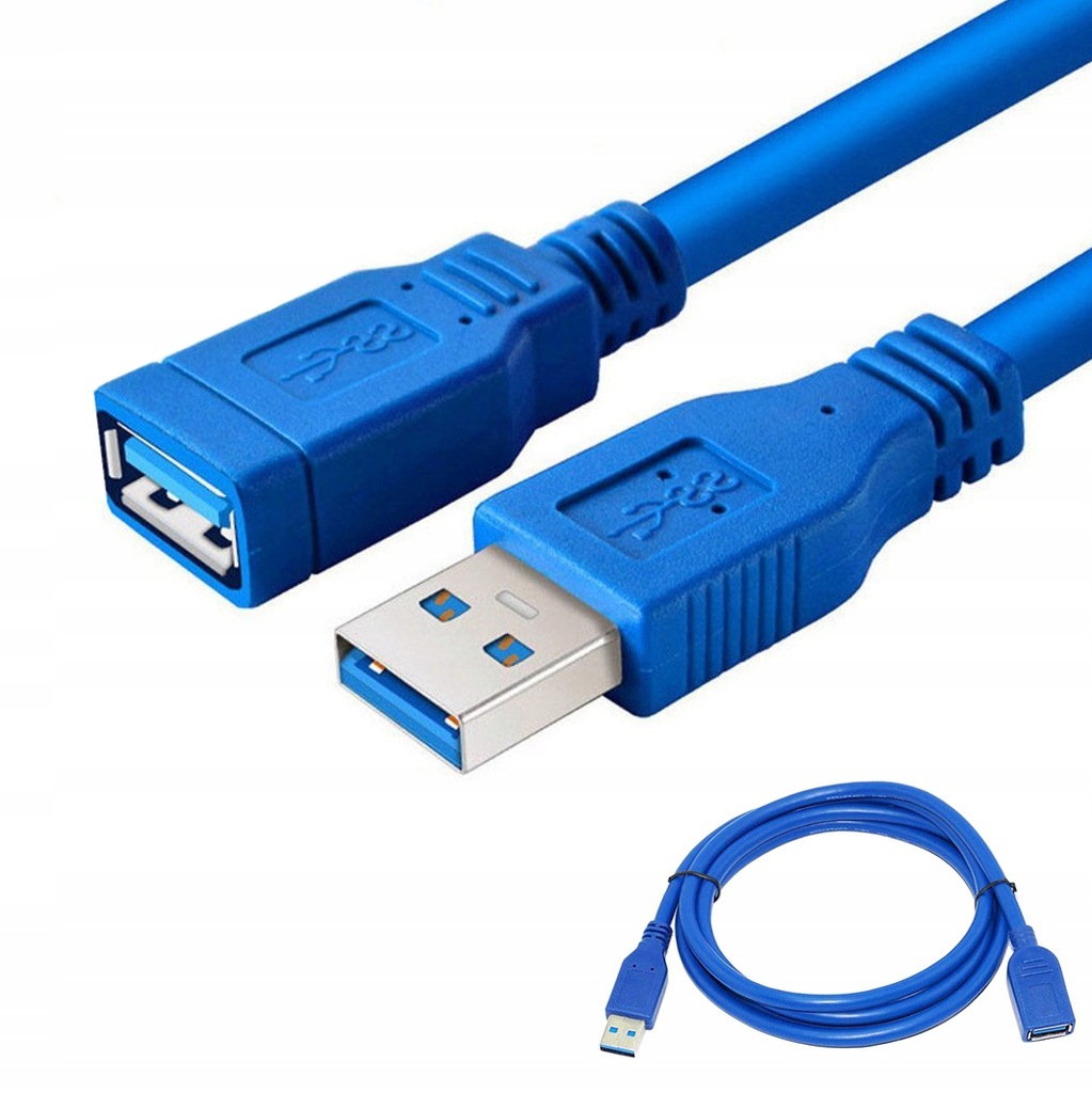 PRZEDŁUŻACZ USB 3.0 KABEL VW-1 AWM 2725 - 3 METRY - 10243761693 ...