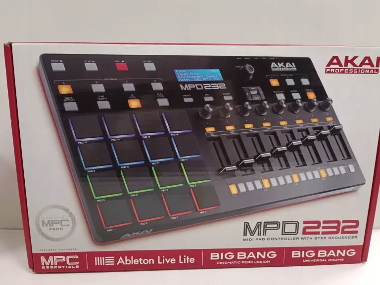 KONTROLER AKAI MPD232 USB/MIDI SEKWENCER 16 PADÓW - 12966816207 ...