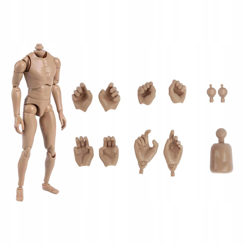 1/6 Scale Male Action Figure Body 12 inch Male Body Model Soldier Nude ...