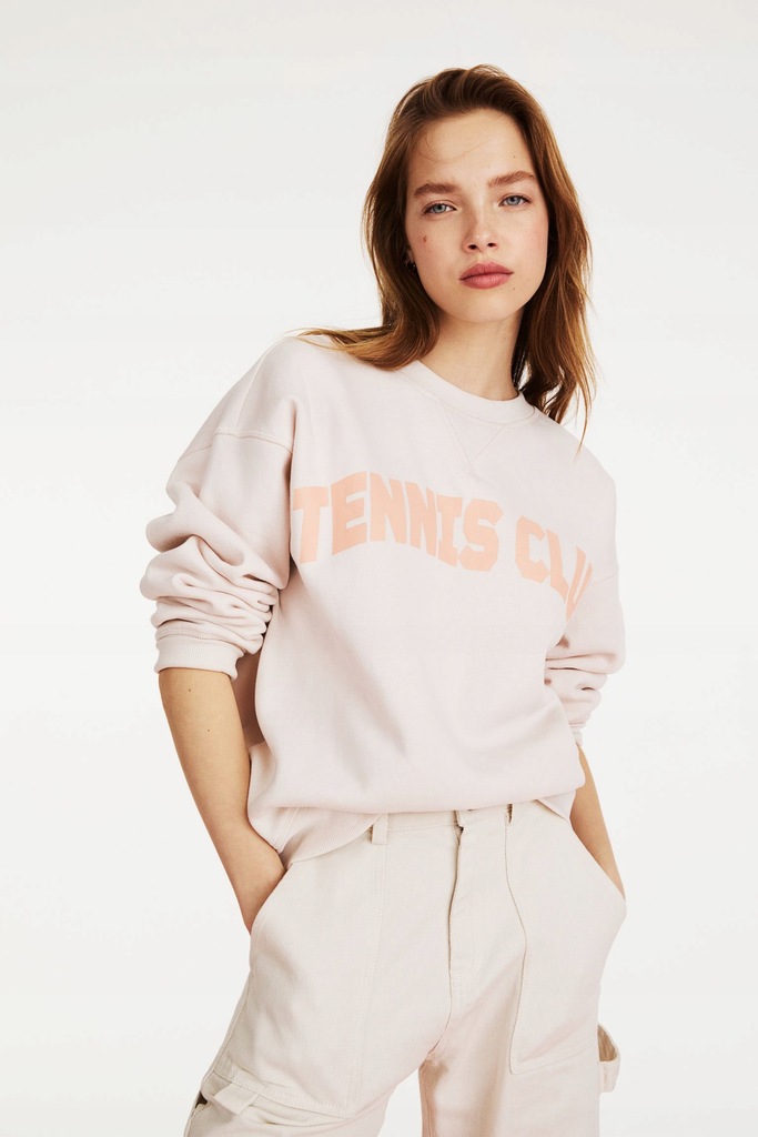 H&M 38 M luźna bluza z meszkiem OVERSIZE - 13384621938 - oficjalne archiwum Allegro