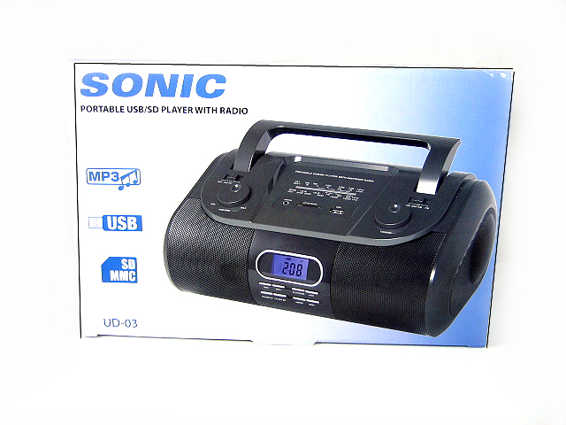 BOOM BOX RADIO FM SONIC USB SD MP3 AUX SUPER CENA - 7127016740 ...