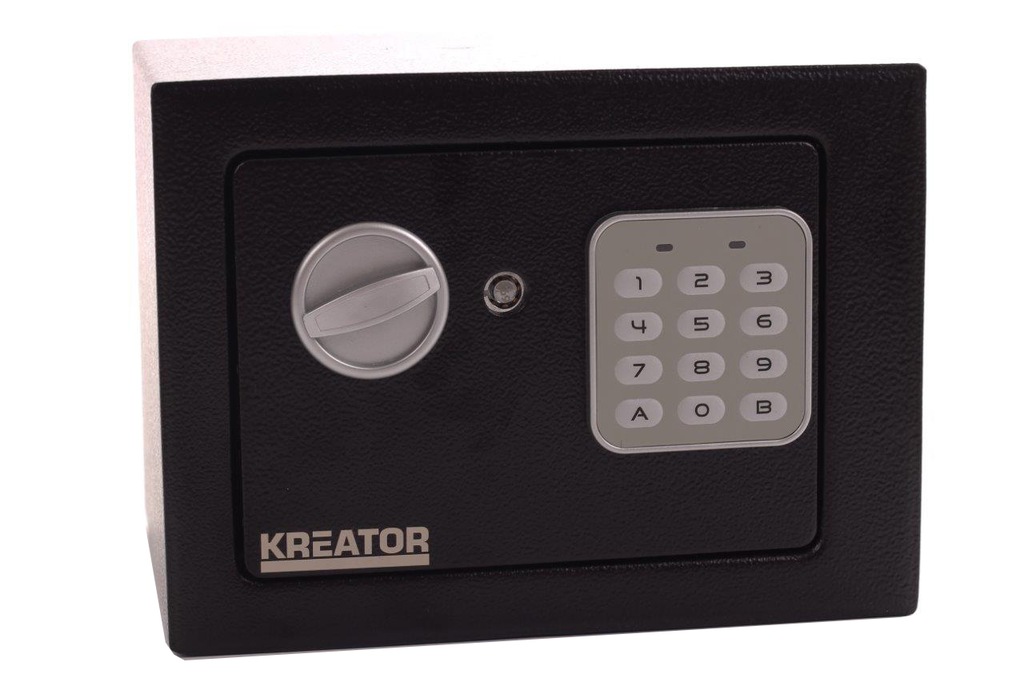 SEJF MINI MAŁY BIUROWY ELEKTRONICZNY NA KOD KLUCZ - 7364959257 ...