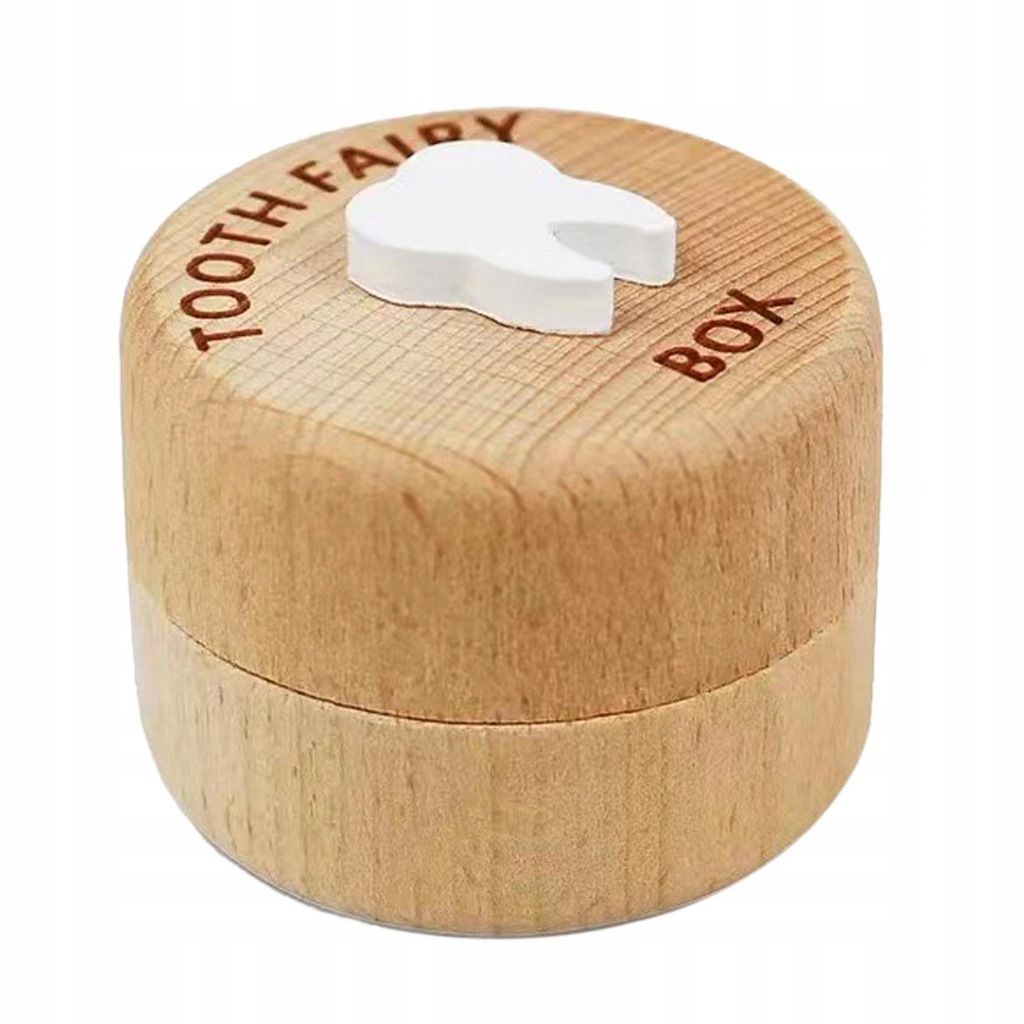 Tooth Container Case for Lost Tooth Wooden Baby Tooth Box for Baby ...