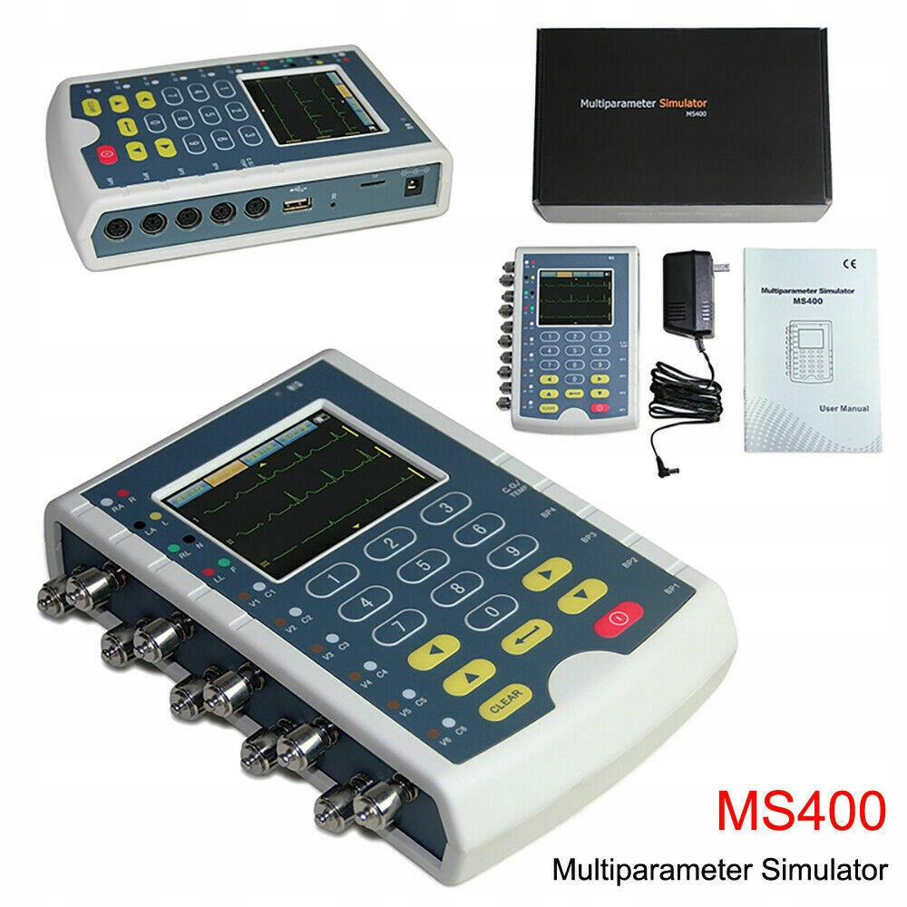 MS400 Multiparameter Simulator 12Leads ECG Monitor - 11757695053 ...