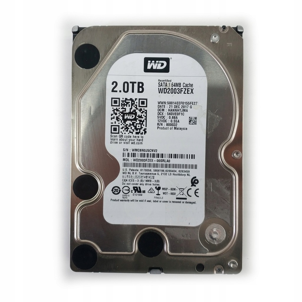 DYSK HDD 2TB WD Black WD2003FZEX 3,5'' SATA III - 12233906726 ...