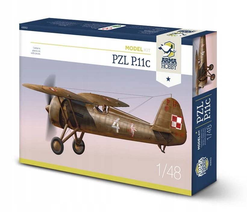 ARMA HOBBY 40002 1:48 PZL P.11c model do sklejania - 11395264700 - oficjalne archiwum Allegro
