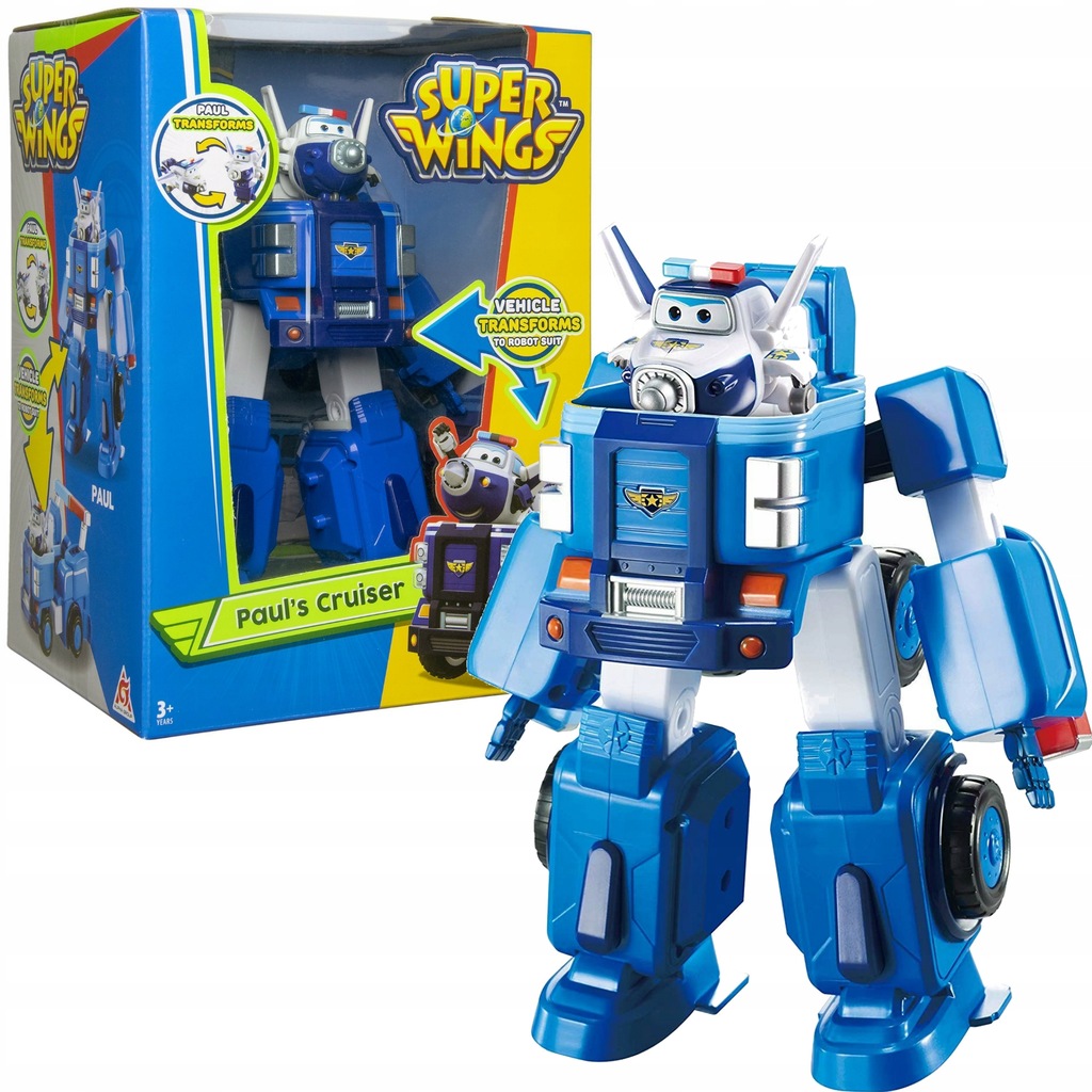 SUPER WINGS PAUL TRAFIK + POJAZD TRANSFORMUJĄCY - 8944679740 ...
