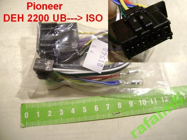 Złącze wiązka do Radia PIONEER ISO DEH 2200 UB - 11828276043 - oficjalne archiwum Allegro