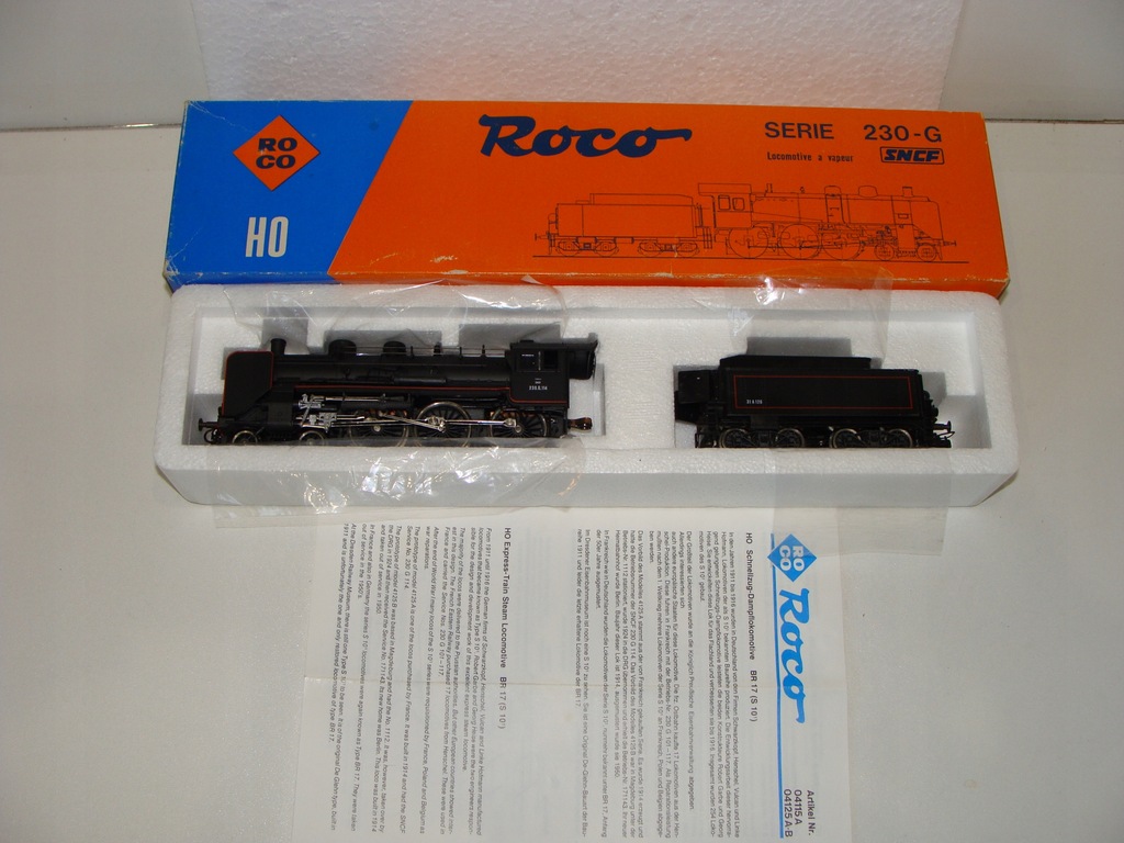 LOKOMOTYWA PAROWÓZ BR 17 / 230-G-114 - ROCO - H0 - 14540341368 ...