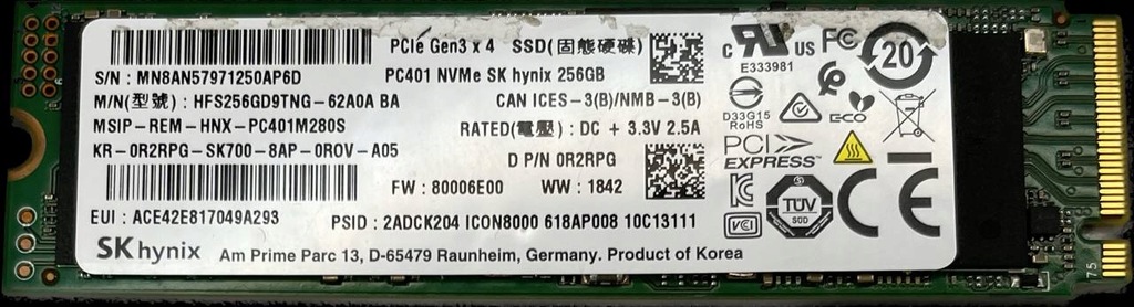 Dysk SSD SK Hynix PC401 256GB M.2 PCIe - 12873129446 - oficjalne ...