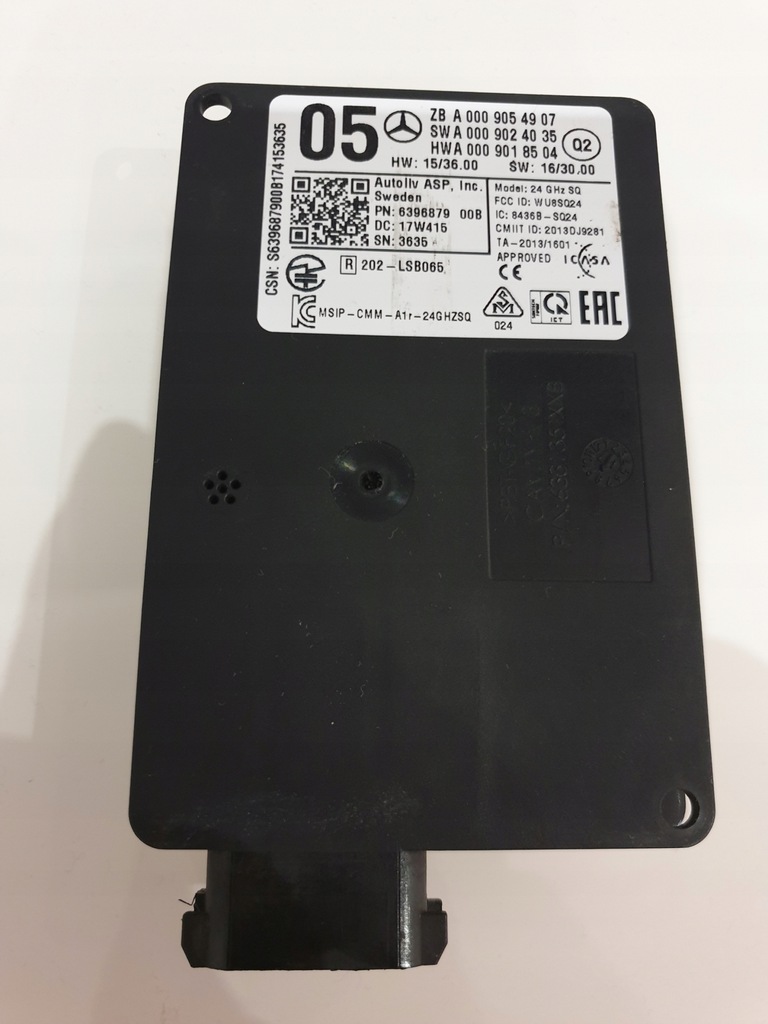 MERCEDES RADAR SENSOR DISTRONIC A0009054907 - 10850356358 - oficjalne ...