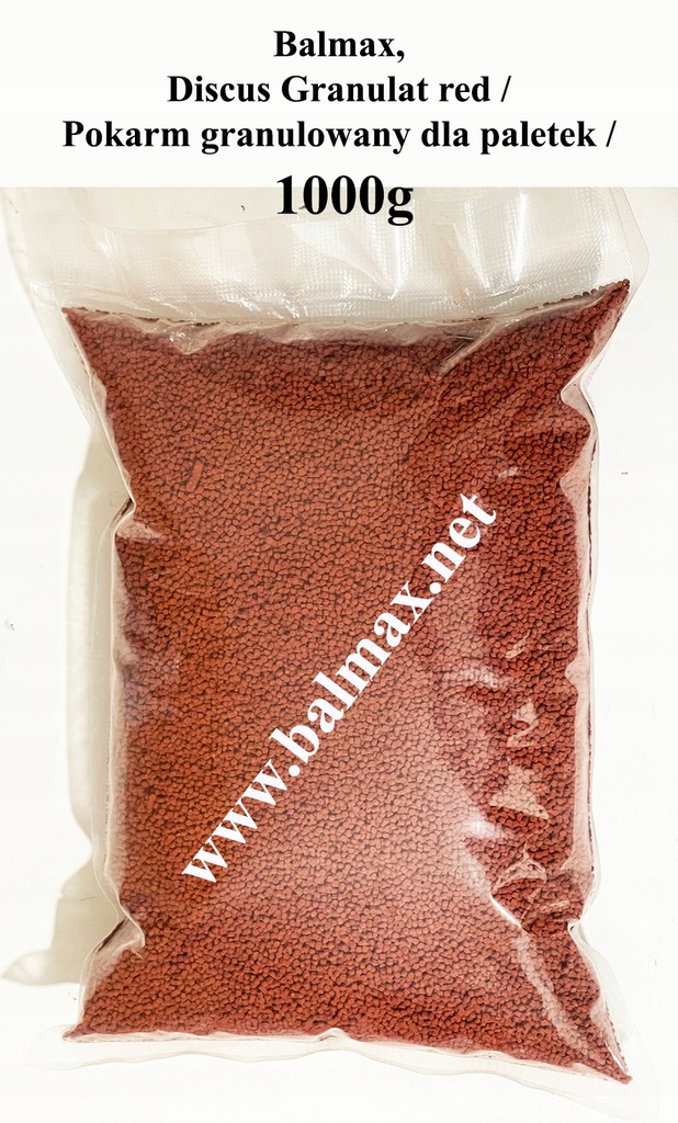 Balmax, Discus Granulat red, Gran, dla paletek, fish food, dla ryb, 1kg ...