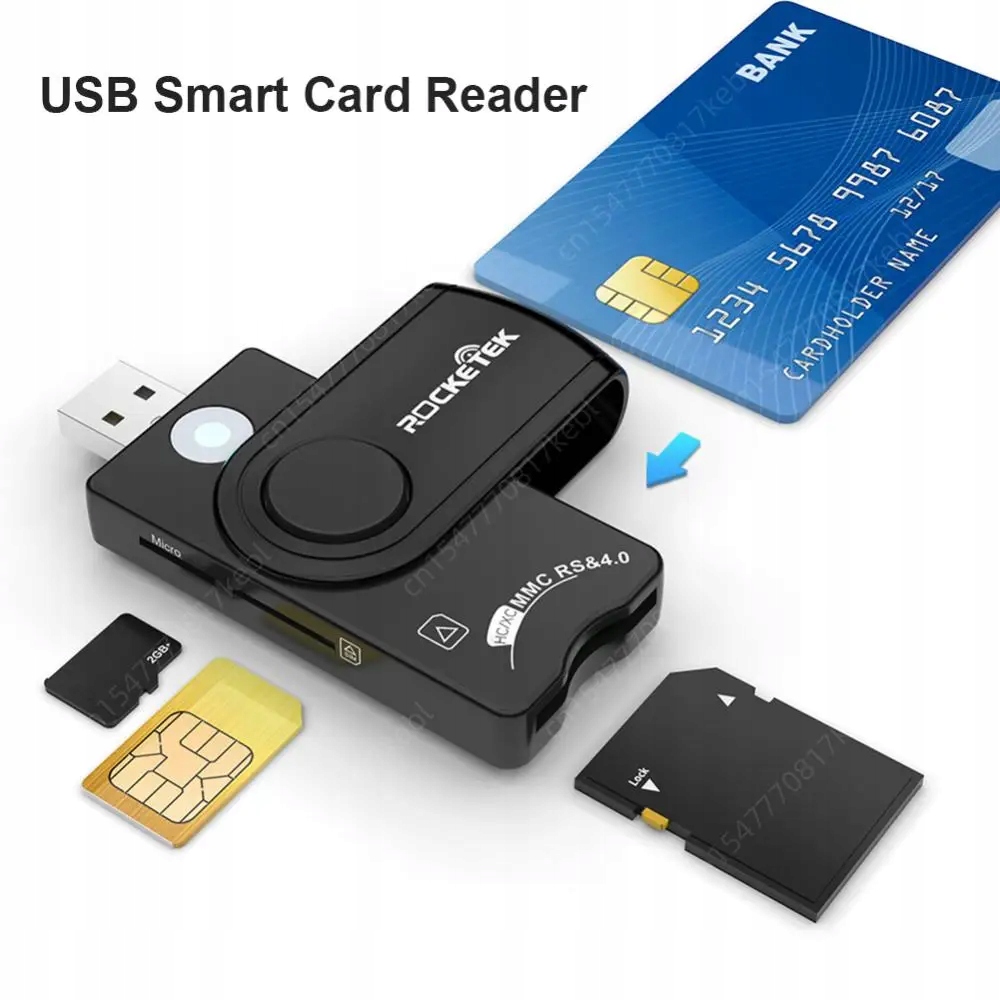 Rocketek CR310 USB 2.0 Tax Declaration IC Smart External Card Reader TF - 16706751057 ...