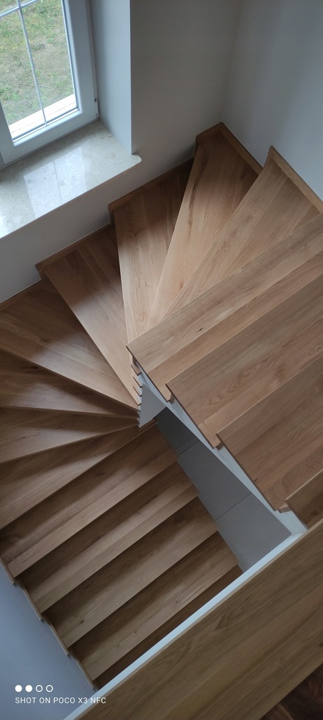 Stopnie trepy drewniane dębowe schody 40mm - 13553877454 - oficjalne ...