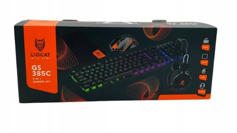 ZESTAW GAMINGOWY 4 W 1 LIOCAT GS 385C: KLAWIATURA + MYSZ + SŁUCHAWKI - 14848181151 - oficjalne ...