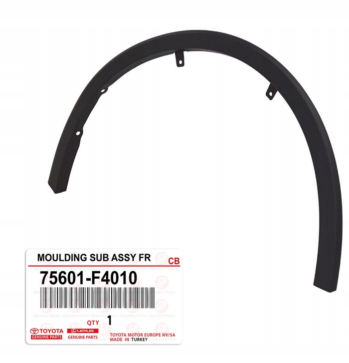 TOYOTA C-HR CHR 2016+ LISTWA BŁOTNIKA PRZÓD PRAWA 75601F4010 ORYGINAŁ ...