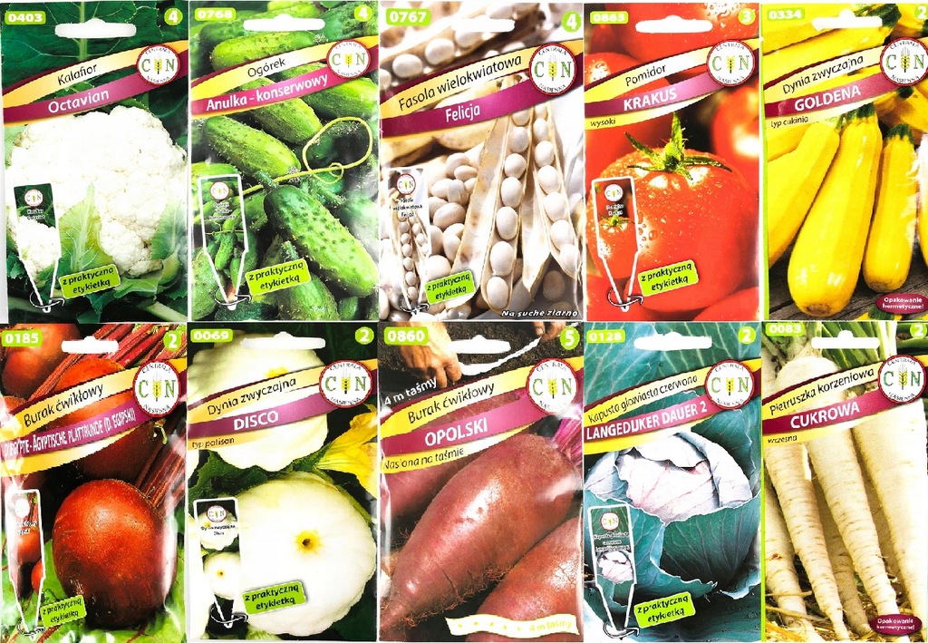 Zestaw MIX nasion WARZYWA AŻ 100 Opakowań - 12604770259 - oficjalne ...