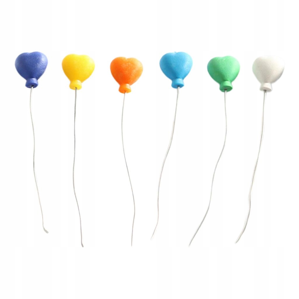 6 miniaturowe balony symulacja klastra bukietów, - 12604154135 ...