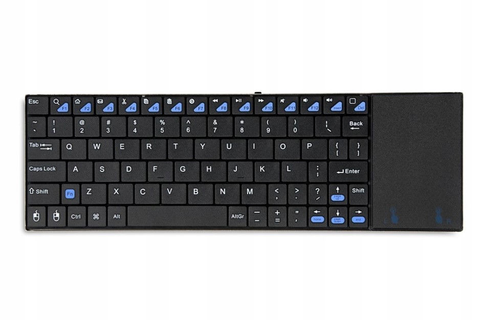 KLAWIATURA BEZPRZEWODOWA iBOX ARES 2 DO SMART TV TOUCHPAD MYSZ ...