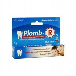 PLOMB-R ,TYMCZASOWE WYPEŁNIENIE ZĘBA 3G - 10895903454 - oficjalne archiwum Allegro