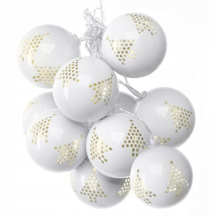 Świąteczna girlanda LED na baterie bombki choinki - 11501097782 - oficjalne archiwum Allegro