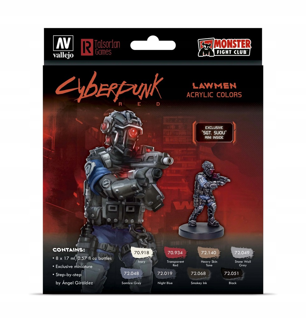 Vallejo Zestaw Game Color Lawmen Cyberpunk Red - 12536527797 ...