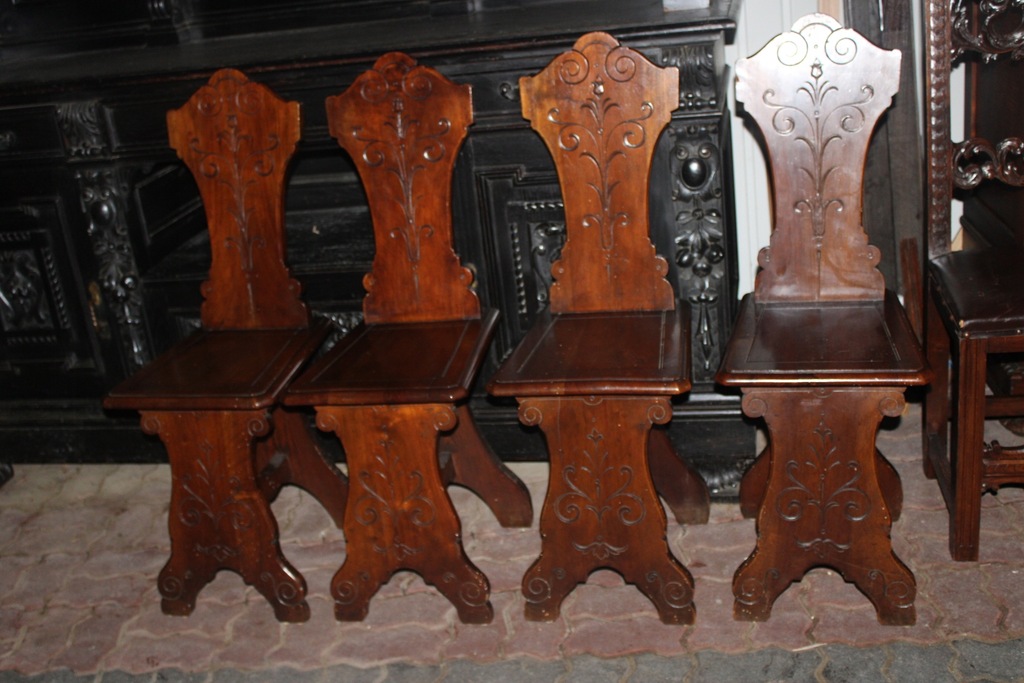 Stary zydel włoski 4 sztuki komplet - 12874755442 - oficjalne archiwum ...