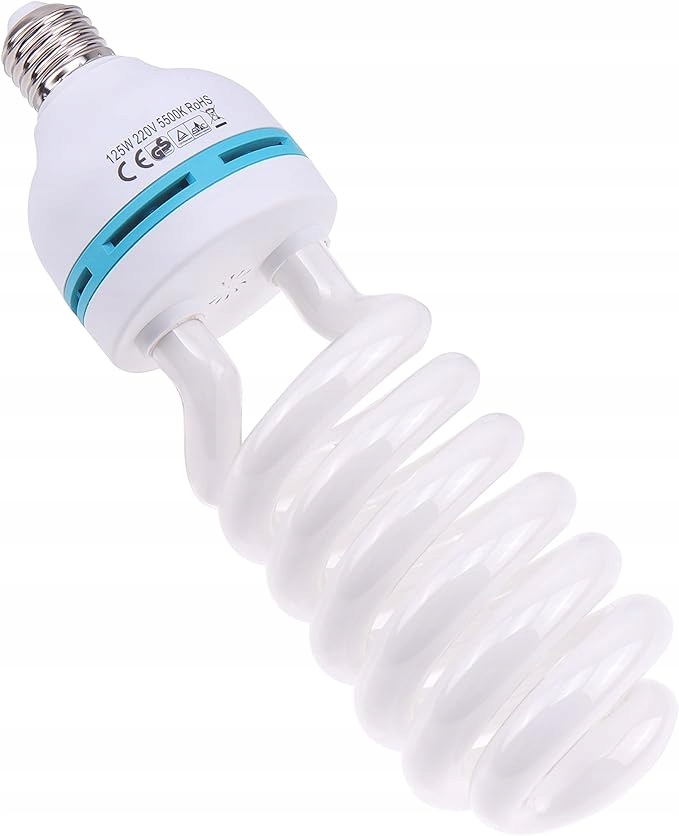Hersmay 125 W 230 V lampa światła dziennego E27 5500 K energooszczędna ...