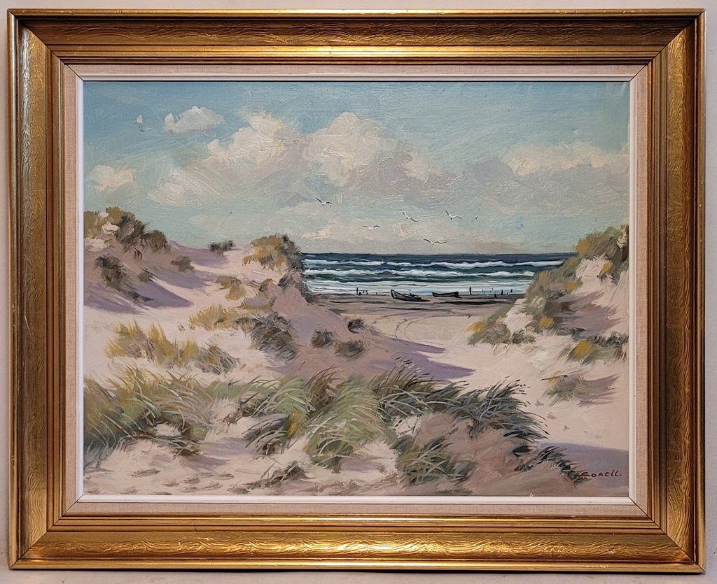 CORELL - „ MORSKI PEJZAŻ ”, piękny obraz olejny - 13160431687 ...