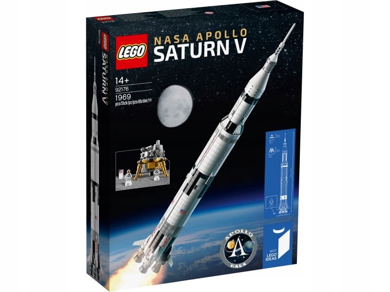 LEGO Klocki Ideas Rakieta NASA Apollo Saturn V - 11442343785 ...