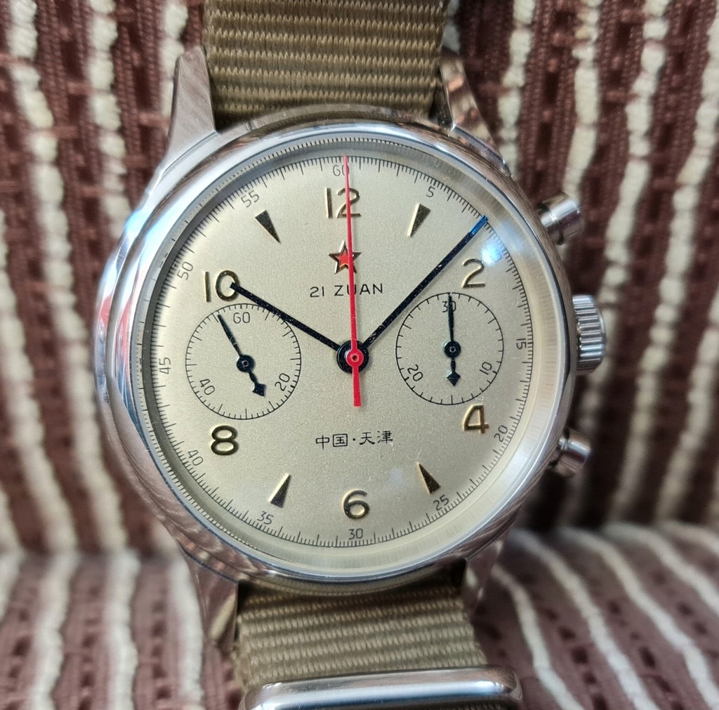 Zegarek Seagull ST19 chronograf 1963 Zuan Seakoss - 12652594234 ...