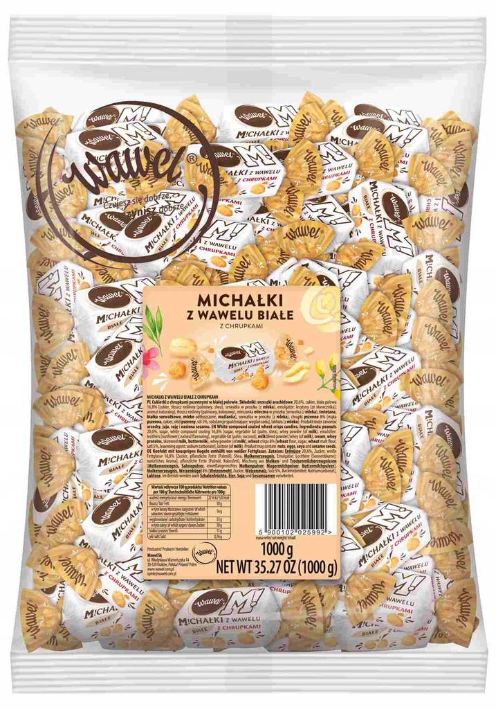 Wawel Michalki Z Wawelu Białe Z Chrupkami 1kg - 13445665511 - oficjalne ...