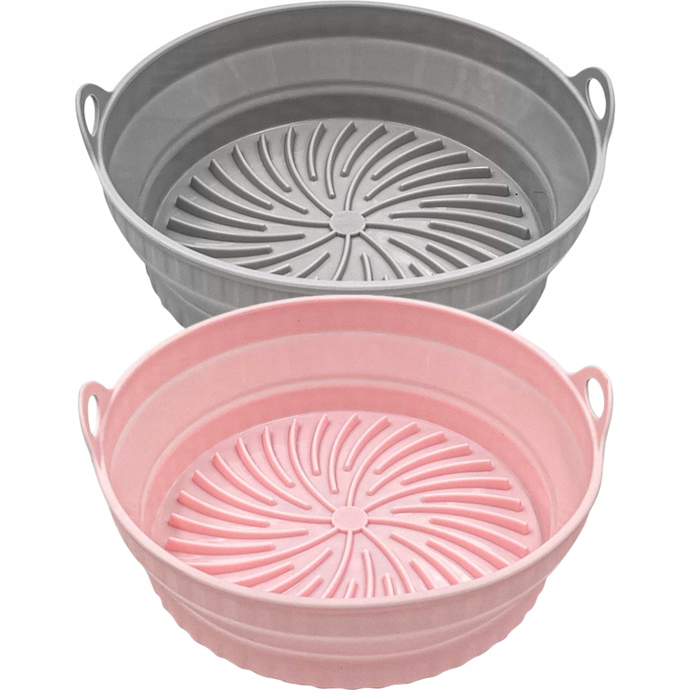 Air Fryer Pan Silicone Round Steamer Liner 2 Pcs - 14246713337 ...