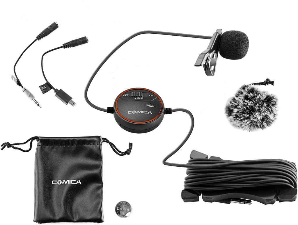 COMICA CVM-V03 MIKROFON KRAWATOWY + WZMACNIACZ - 7400642604 - oficjalne ...