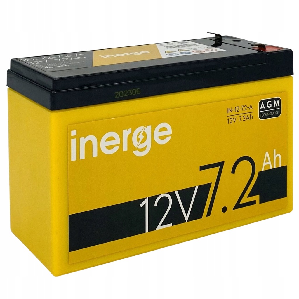 AKUMULATOR VRLA AGM 12V 7.2Ah WAGA 2.05 kg PREMIUM KLASA (wymiar 7Ah/9Ah) - 14433474871 ...