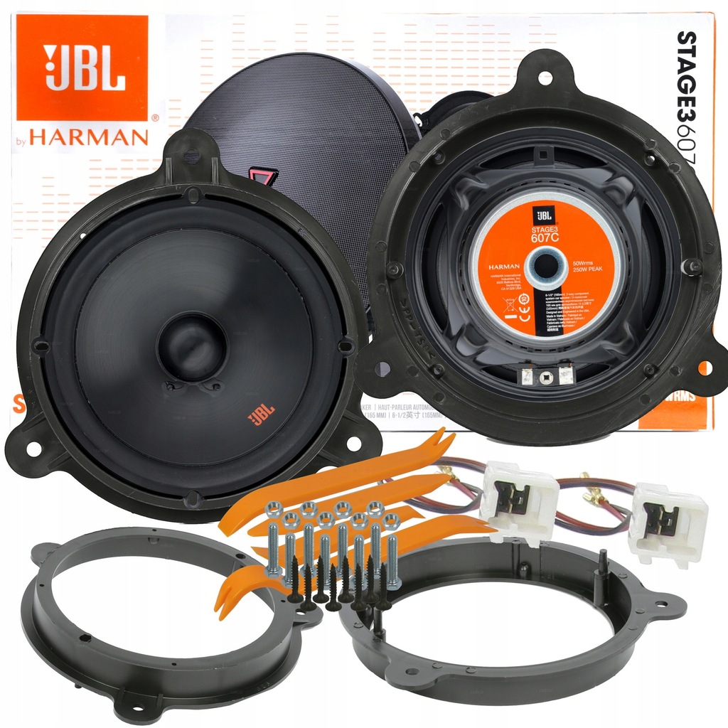 JBL STAGE 3 607 GŁOŚNIKI NISSAN JUKE F15 MICRA K12 - 10046301884 - oficjalne archiwum Allegro