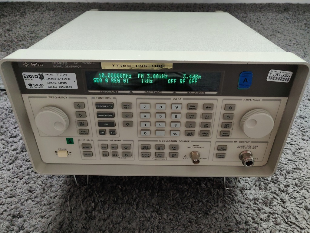 Agilent 8648B Synthesized Signal Generator - 11997185715 - oficjalne ...