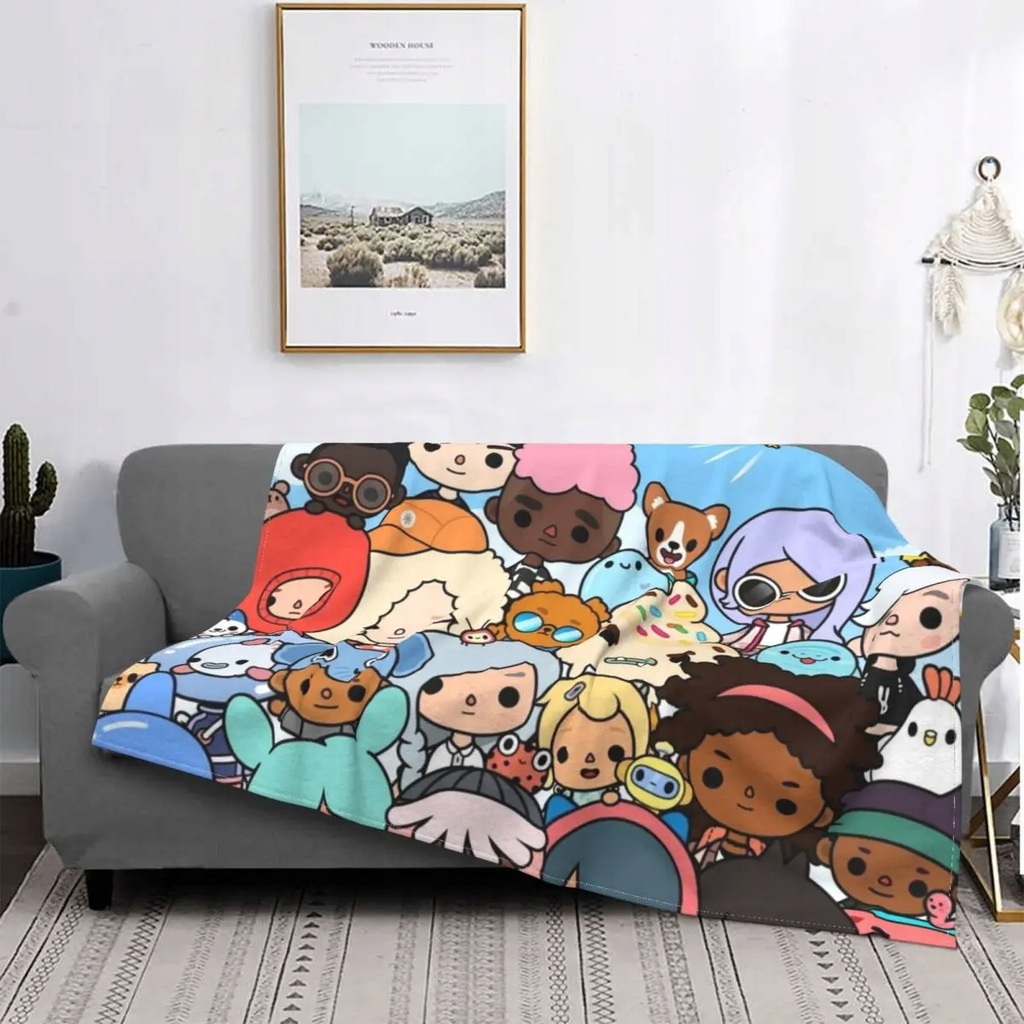 Koc Toca Boca Toca Life World Anime gra animowana chłopcy dzieci Fuzzy ...