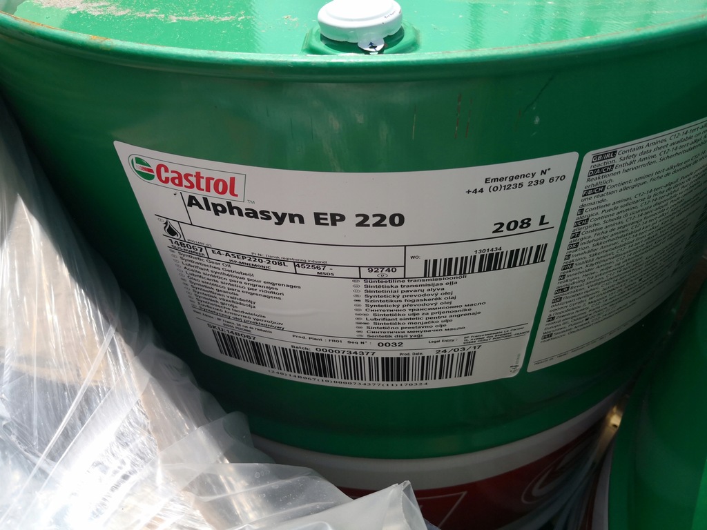 Olej Przekładniowy Castrol ALPHASYN EP 220 OKAZJA! - 8306385947 ...