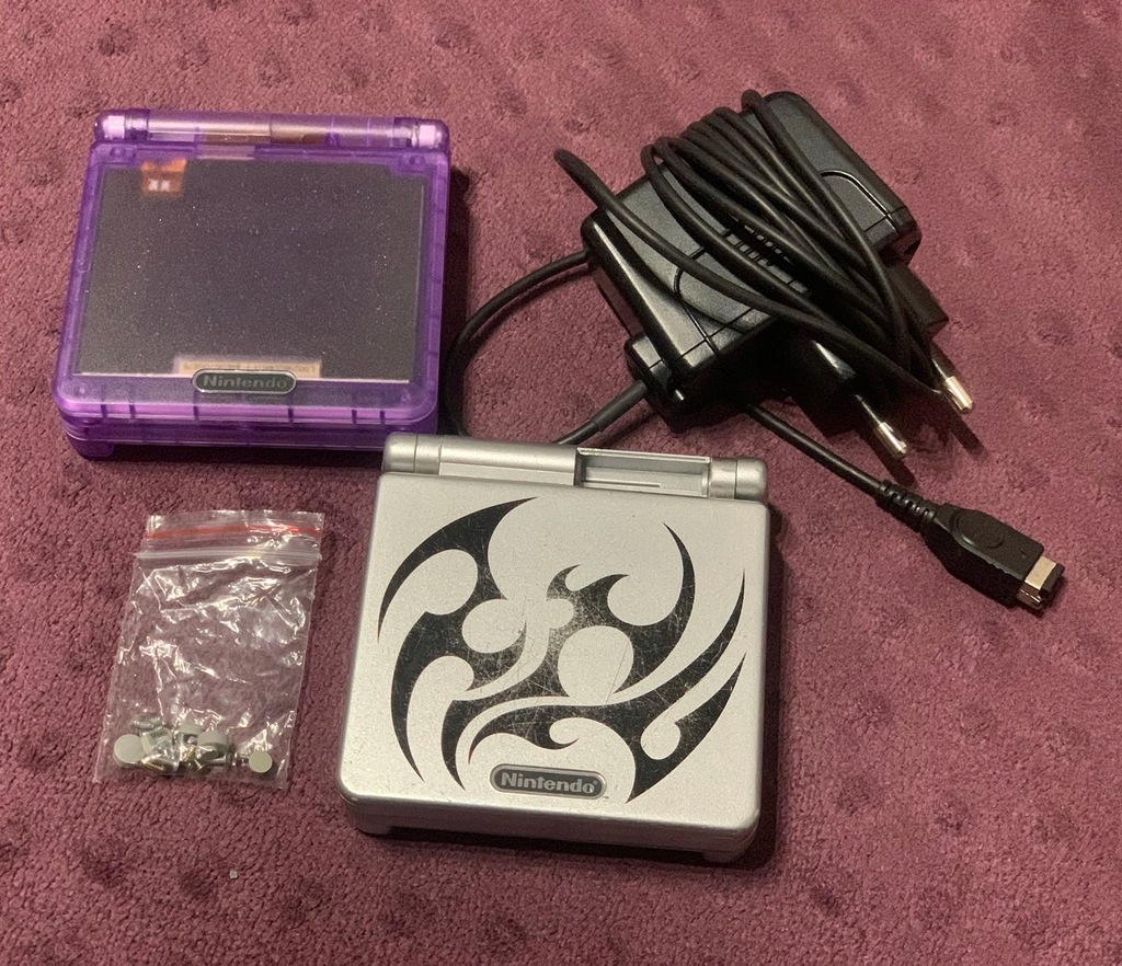Nintendo Game Boy Advance SP Transparent Tribal - 12961098383 - oficjalne archiwum Allegro