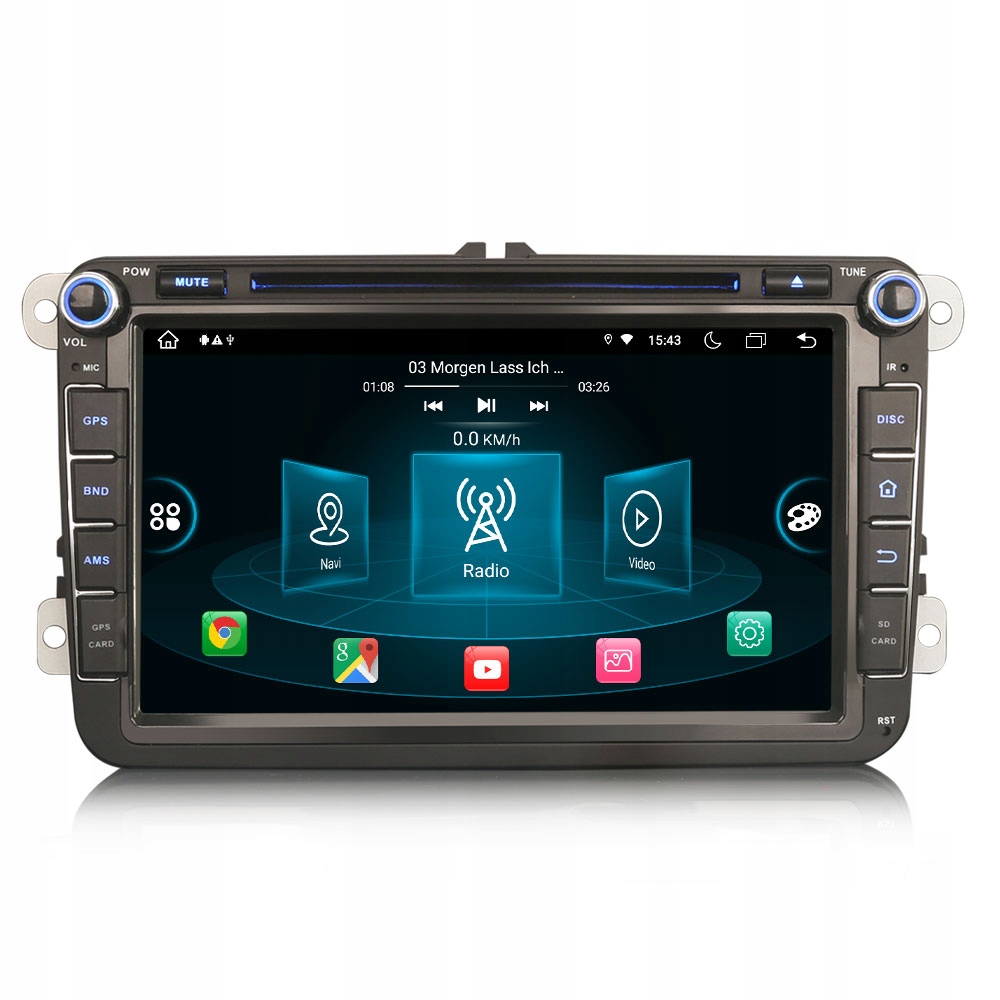 RADIO 2DIN ANDROID VW PASSAT B7 B6 DSP CARPLAY 4GB - 13124952563 - oficjalne archiwum Allegro