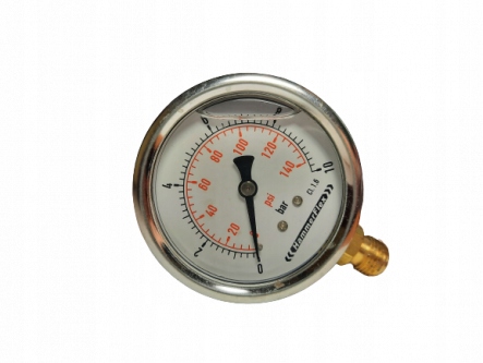 Manometr glicerynowy dolny radialny 0-10 bar - 11762683542 - oficjalne archiwum Allegro