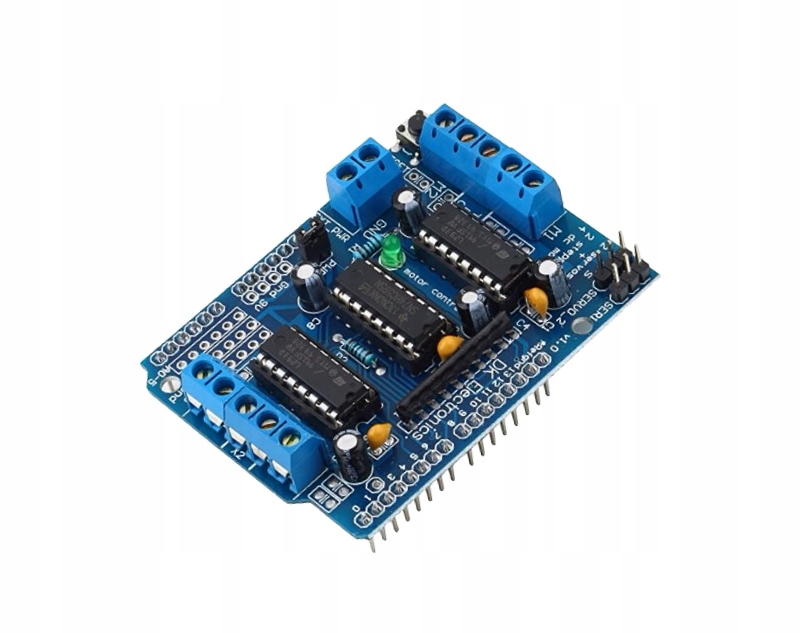 ARDUINO MOTOR SHIELD L293D STEROWNIK SILNIKÓW DC - 8598960549 - oficjalne archiwum Allegro