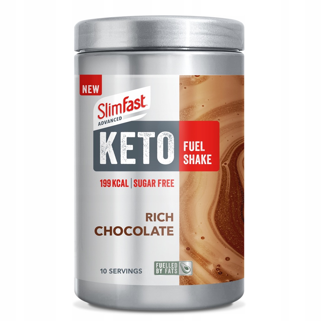 Slim Fast Keto Fuel Chocolate 350g Shake - 12319536352 - oficjalne ...